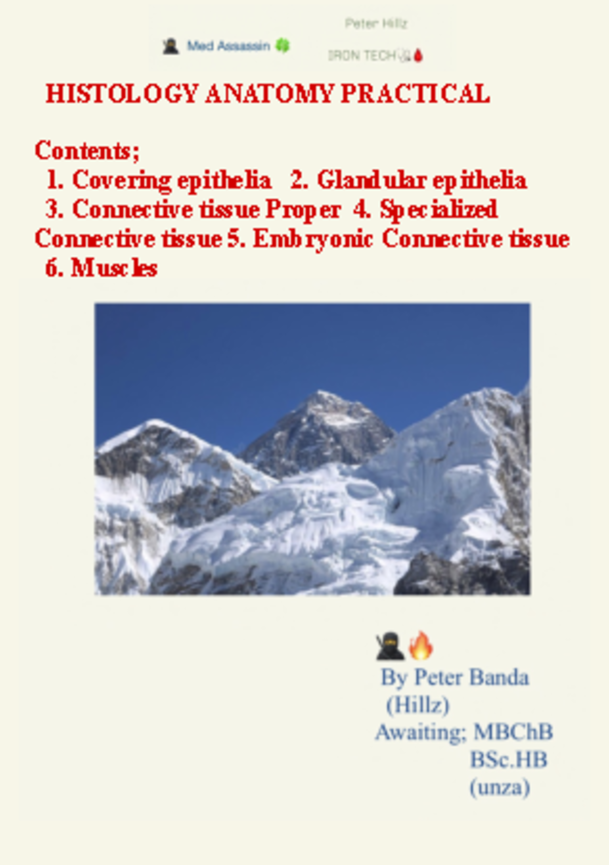 Test 1 Histology Practical (Iron Tech Academy Trial Test) - HISTOLOGY ...