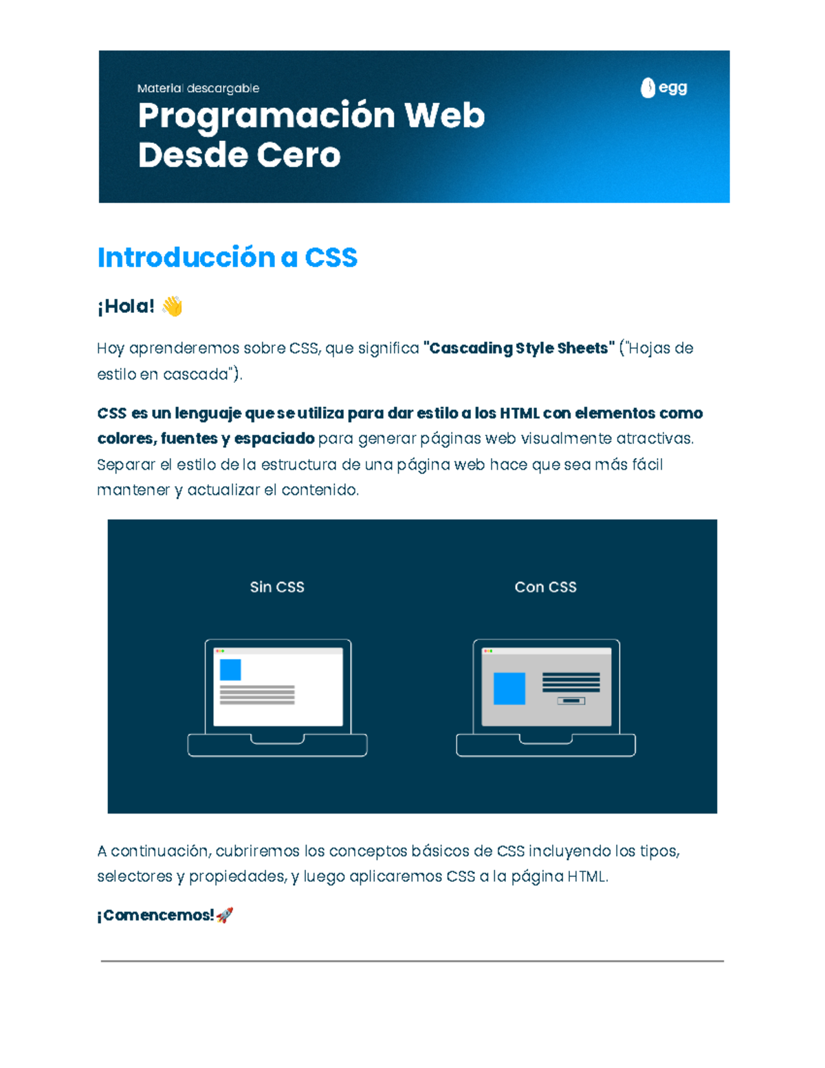 02 - Introducción a CSS - ... - Introducción a CSS ¡Hola! 👋 Hoy ...