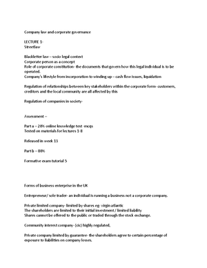 The company constitution - The Company Constitution What is ‘Corporate ...