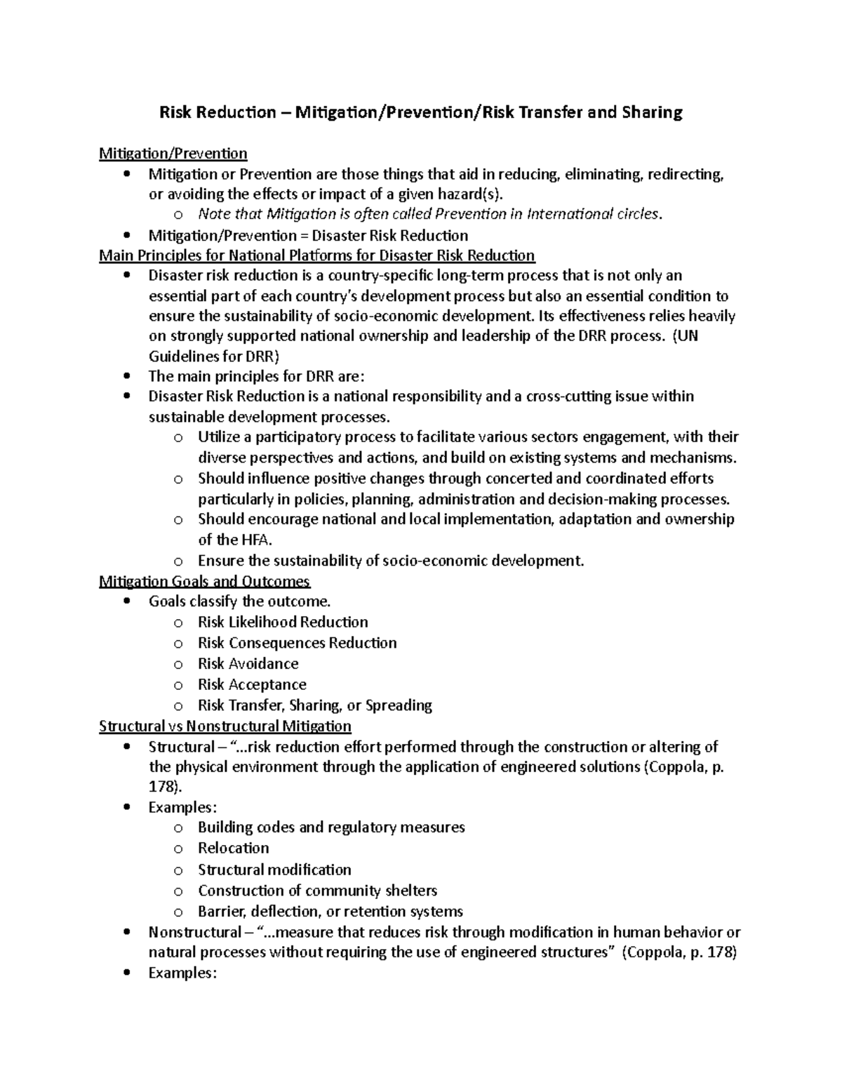 PAD5835 - Risk Reduction - Risk Reduction – Mitigation/Prevention/Risk ...