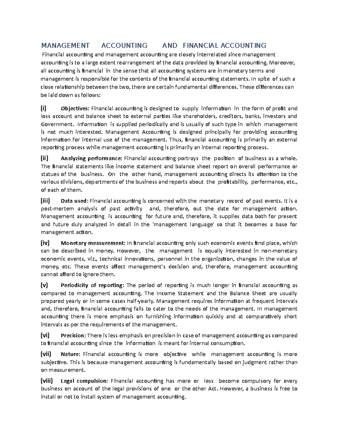 Document - Difference between financial accounting and management ...