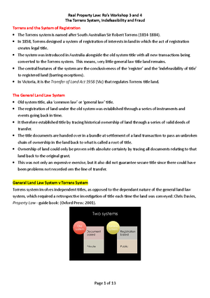 REAL Property LAW Assignment HD - Property Law Assessment 2 (30%) Word ...
