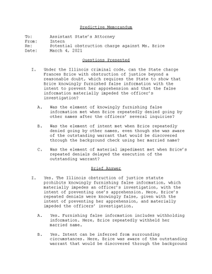 Direct Response Memo - This is an example of a more modern memo ...
