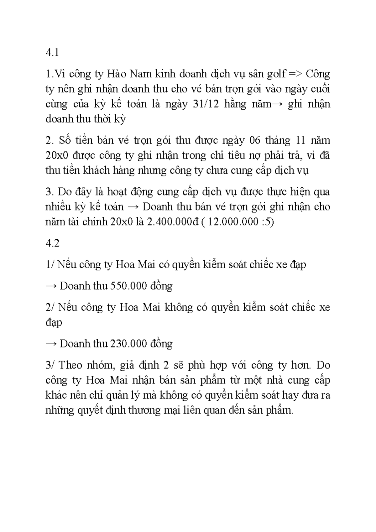 BT4 KTTC - kế toán tài chính căn bản 1 - 4. 1ì công ty Hào Nam kinh ...