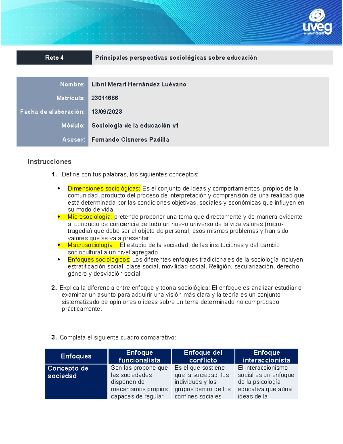 Hernandez Libni Merari R4 U2 - Reto 4 Principales perspectivas ...