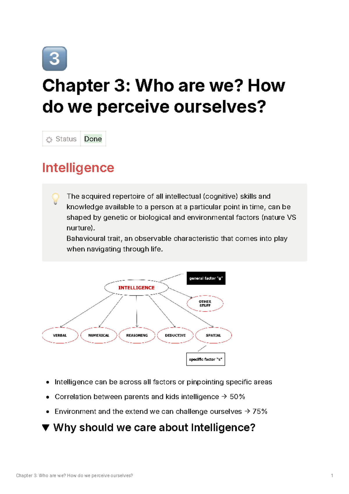 Chapter 3 Who are we How do we perceive ourselves ...
