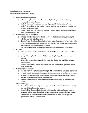 Astronomy Chapter Two Notes - Introduction to Astronomy Chapter Two ...