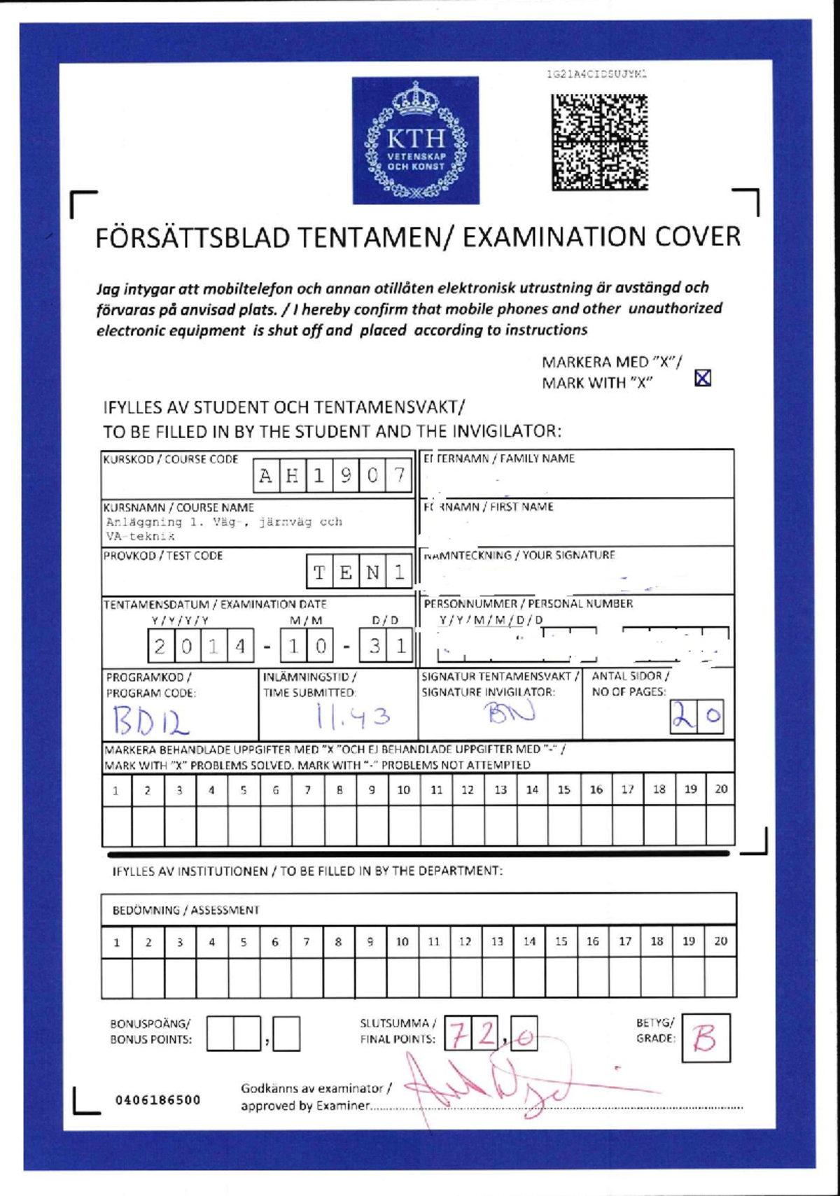 AH1907 - B-tenta - AH1908 - Studocu
