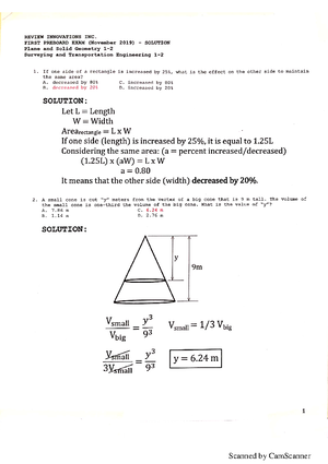 Module 3 sample problems - Module 3 ORIFICE FLOW LESSON 1 : Flow ...