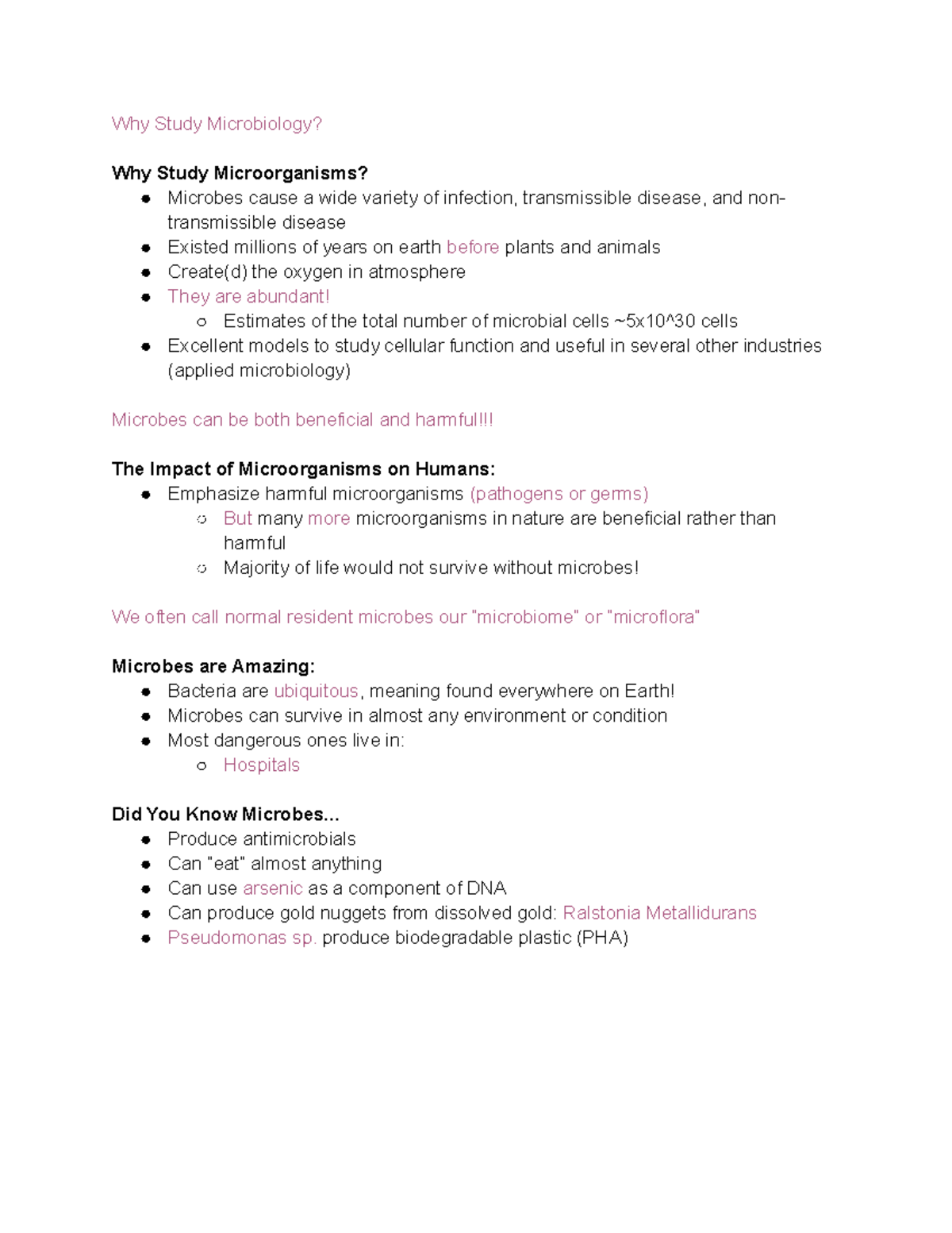 Why Study Microbiology part 2 - Why Study Microbiology? Why Study ...