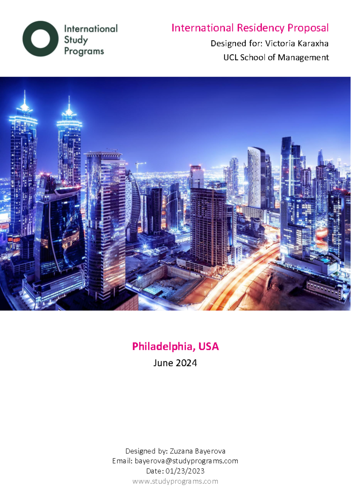 ISP Proposal 24 UCL Others 04-USA - International Residency Proposal ...