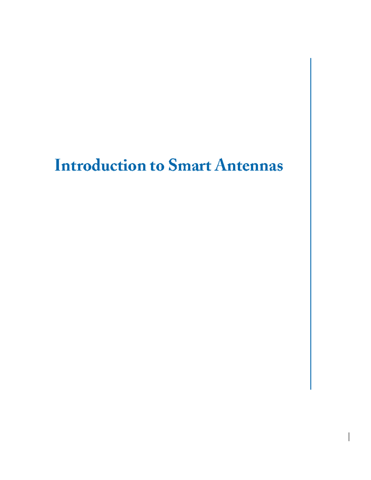 Introduction to Smart Antennas - Introduction to Smart Antennas ...