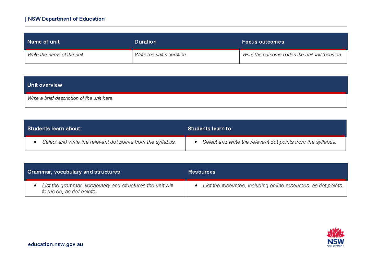 St6-beg-unit-template-1 - | NSW Department of Education Name of unit ...