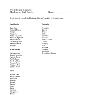 HW 1A - First homework Answers - Geography 1700: World Regional ...