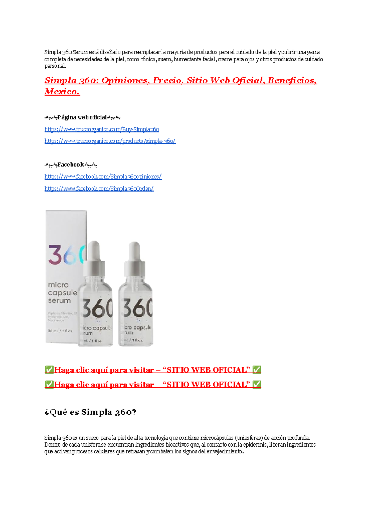 Simpla 360 Opiniones, Precio, Sitio Web Oficial, Beneficios, Mexico ...