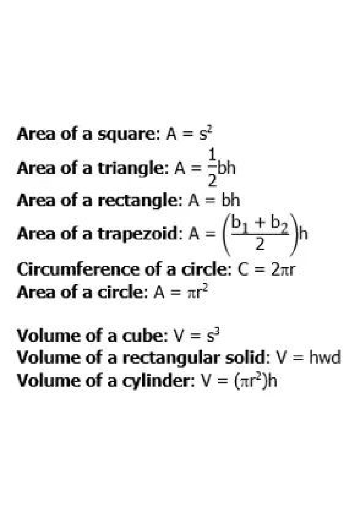 Algebra Formula s Basic Mathamatic Equation Bsc Maths Studocu