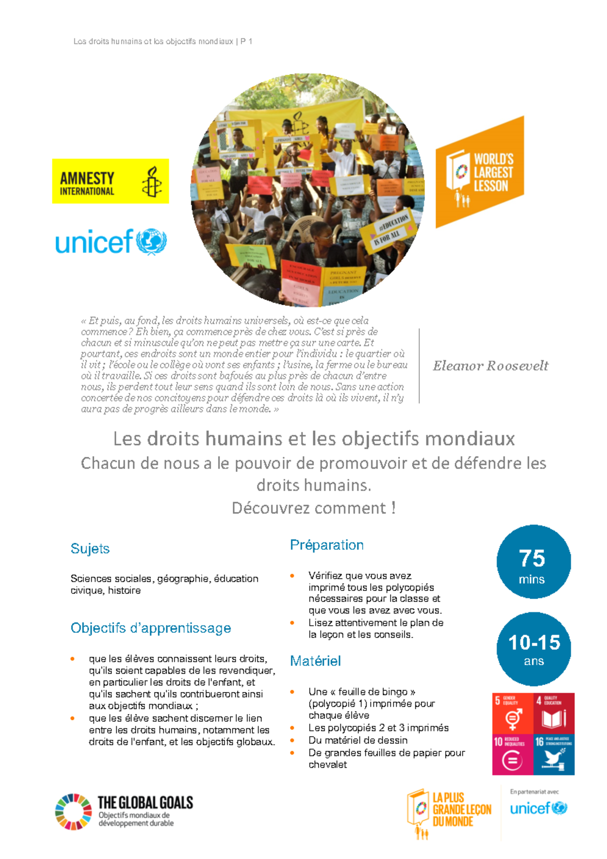 Amnesty-WLL-french - Cours - 75 mins Sujets Sciences sociales ...