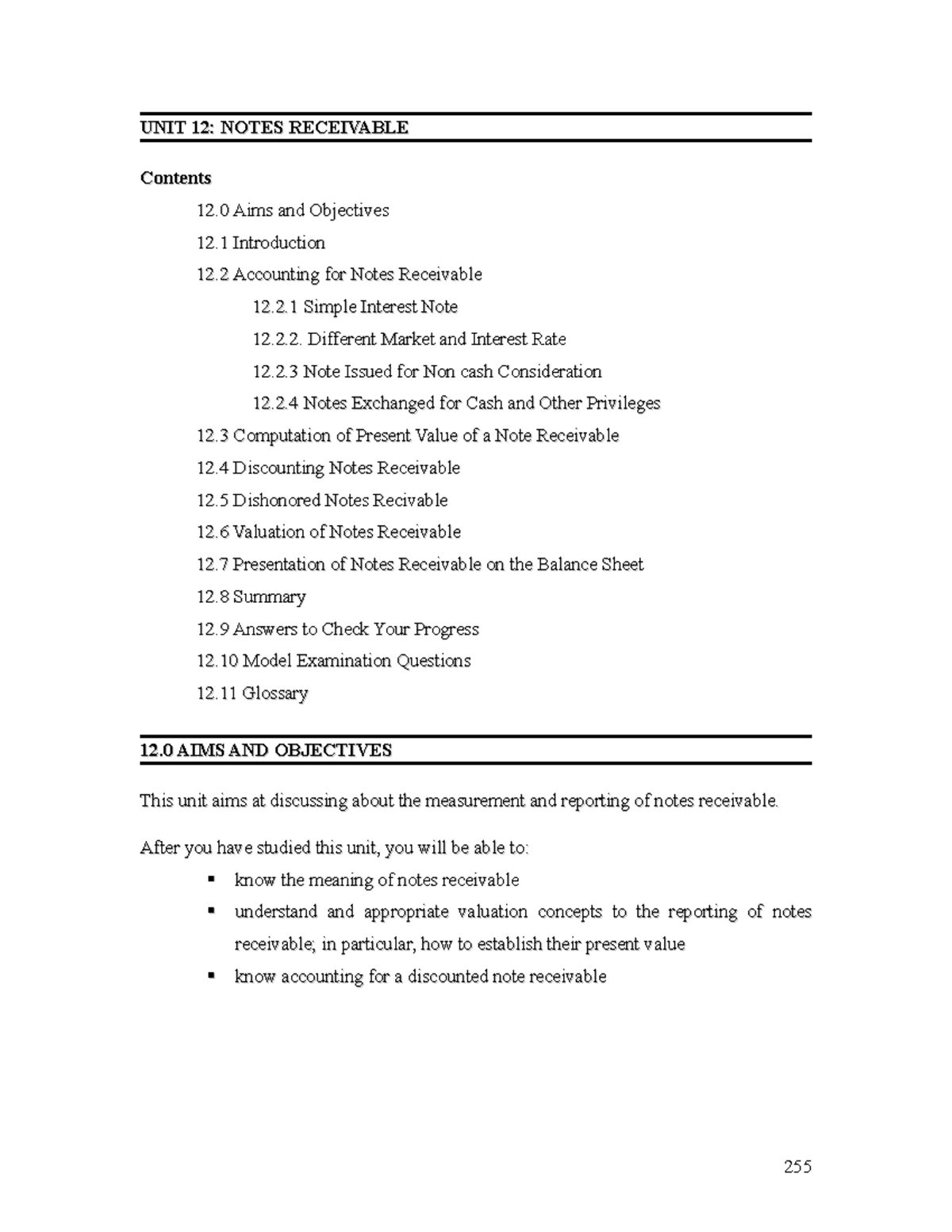 Unit 12 - Lecture notes of DMU - UNIT 12: NOTES RECEIVABLEUNIT 12 ...