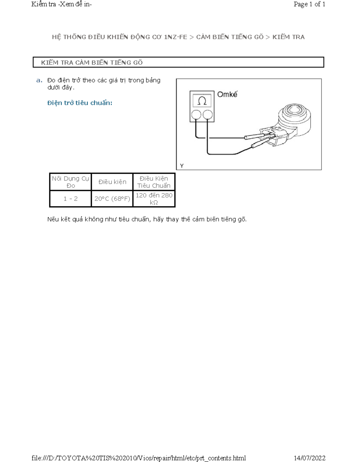KNK Sensor TEST - aaaaaaaaaaaaaaaa - Mathematical statistics - HỆ THỐNG ...