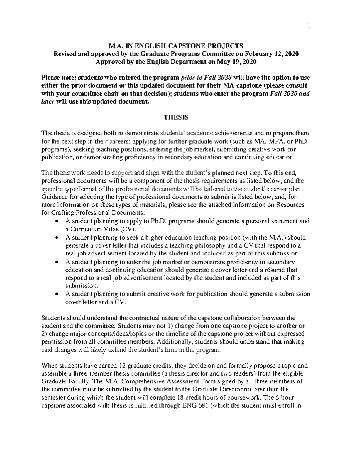 Capstone Project Description revised 5 - M. IN ENGLISH CAPSTONE ...