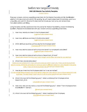 IT-226 Project 1 Joseph Quinn - IT-226 Project 1 Southern New Hampshire ...