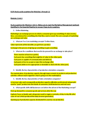 D253 Task 1 Scenario - D174 - WGU - Studocu