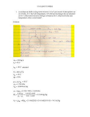 PSE (Thermo 01) - Mechanical Engineering - Studocu
