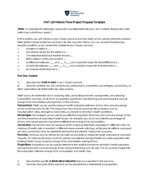 MAT 126 Module Five Project Draft submission - MAT 126 Module Five ...