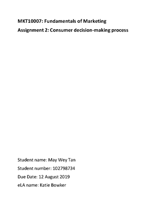 WEEK SIX Tutorial Questions-2-1 - WEEK SIX, TOPIC 6: Segmentation ...