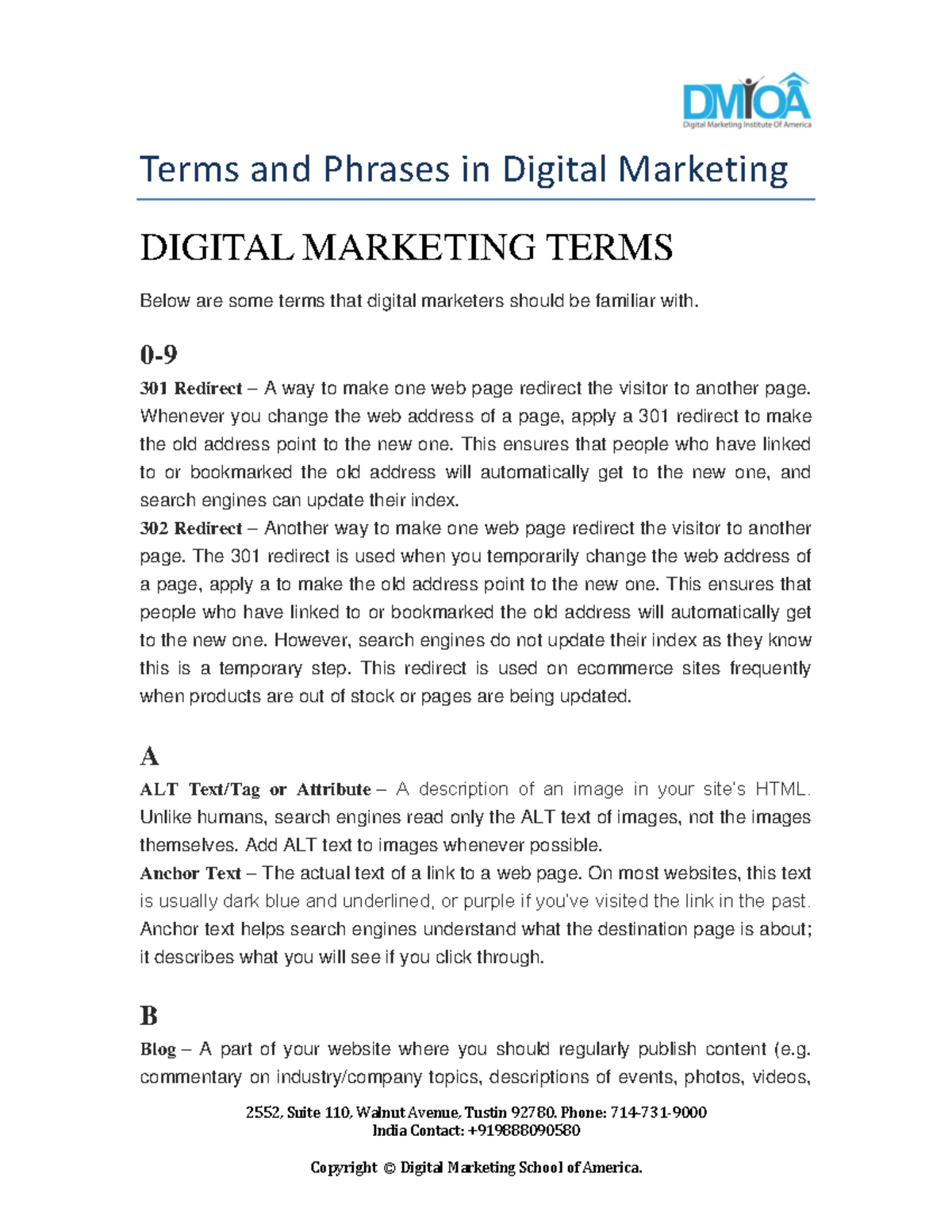 DM+Terminology - Hey, here you can find the terminology for marketing ...