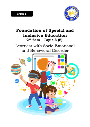 Study-Guide-Module-1-Prof ED 103 - Foundations of Special and Inclusive ...