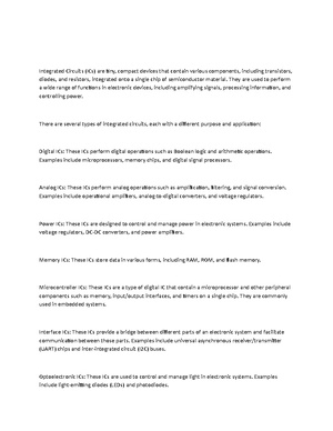 Lecture 10 - Binary 1010 to Decimal: 1 * 2^3 + 0 * 2^2 + 1 * 2^1 + 0 * 2^0 = 8 + 2 = 10 The ...