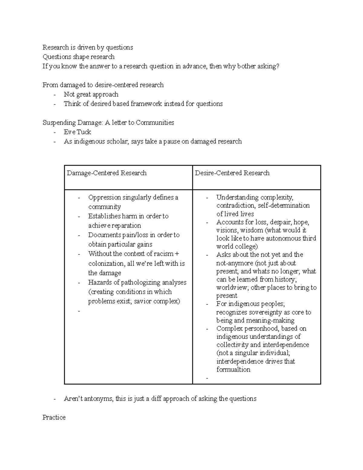 Untitled document (23) - Research is driven by questions Questions ...