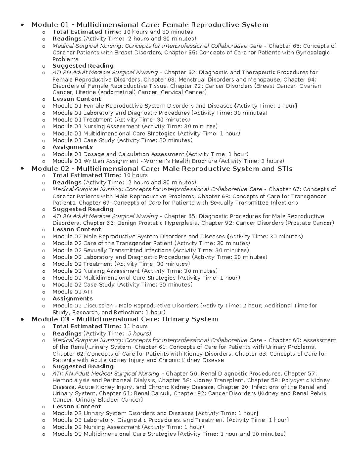 MDC3 Course Overview - helps with exam - Module 01 - Multidimensional ...