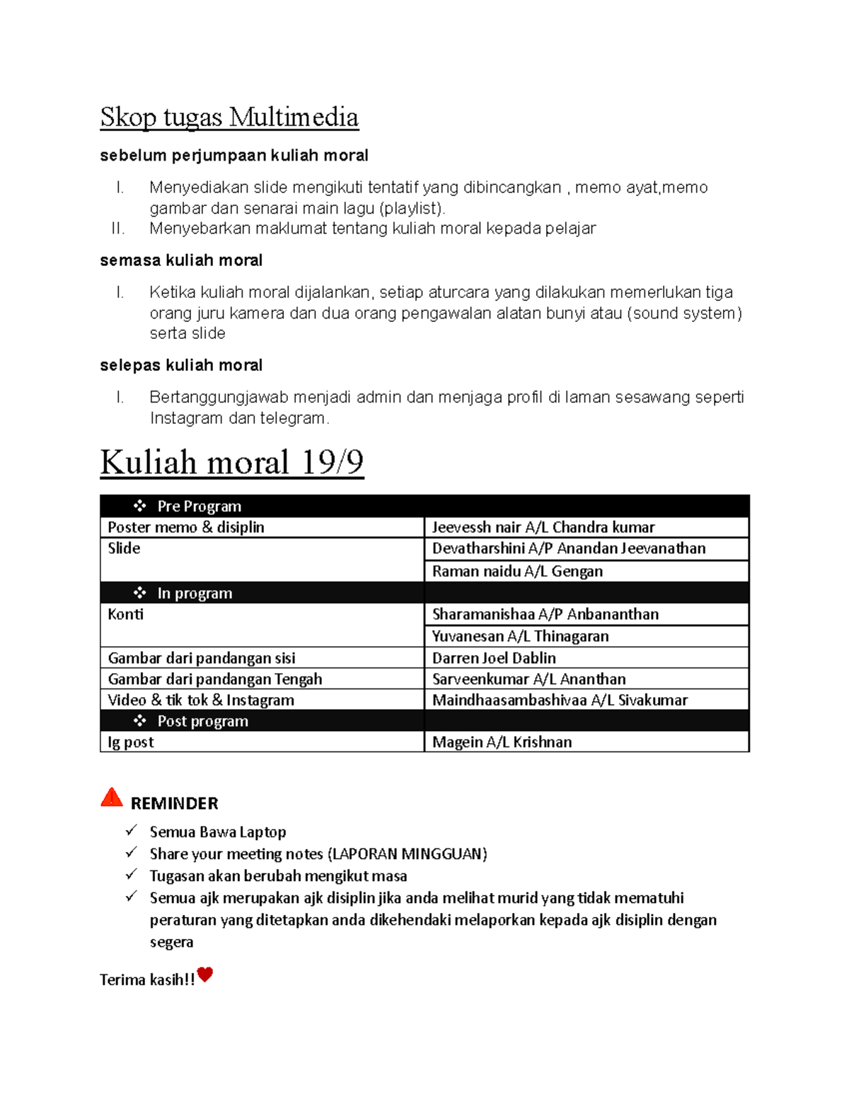 Skop tugas - skop - Skop tugas Multimedia sebelum perjumpaan kuliah ...