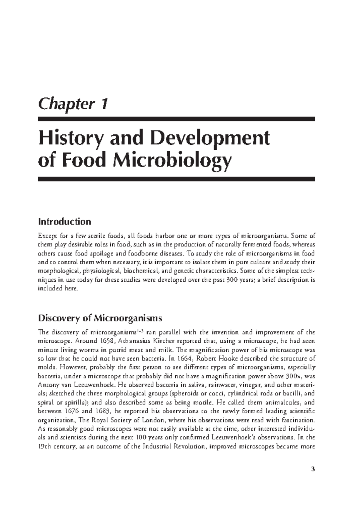 Chapter 1 - Food Microbiology - 3 Chapter 1 History and Development of ...