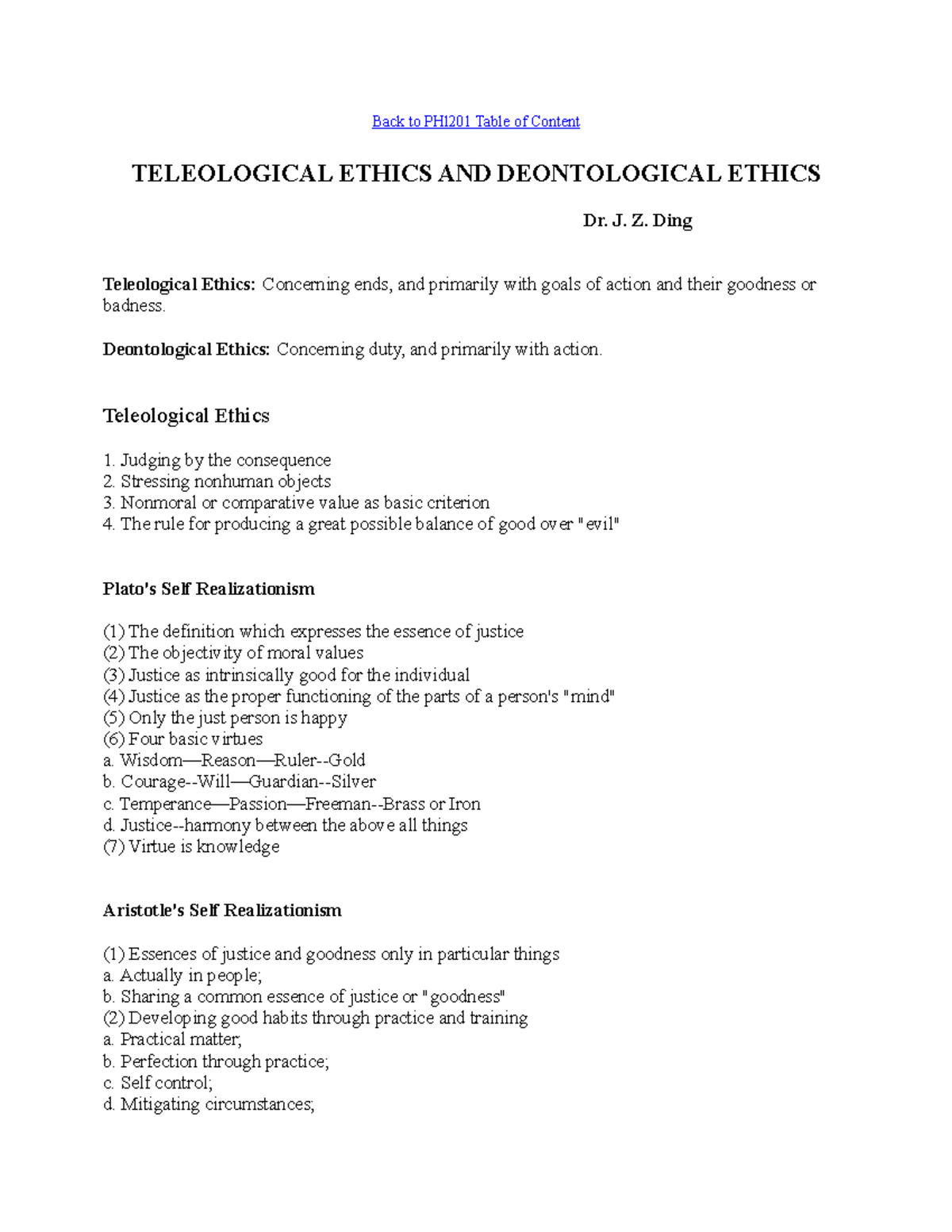 309teleo - Business ethics teleological ethical theories and more to ...