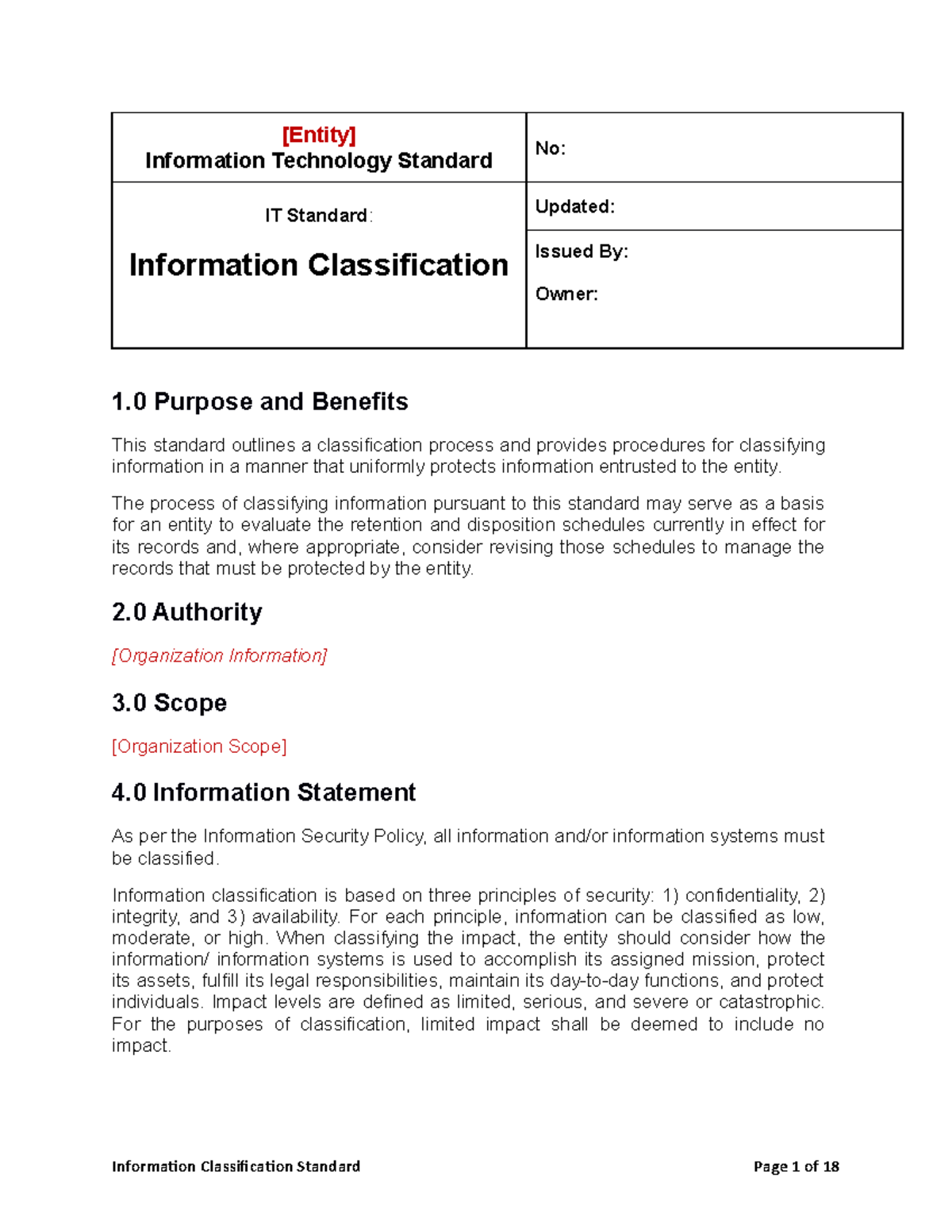 Information-Classification-Standard - [Entity] Information Technology ...