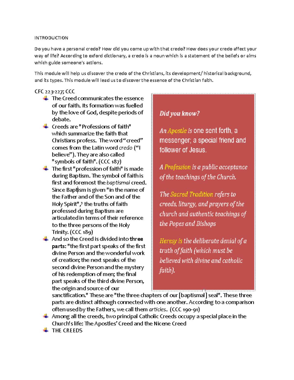 The+Creed - Summary Understanding Culture, Society and Politics ...