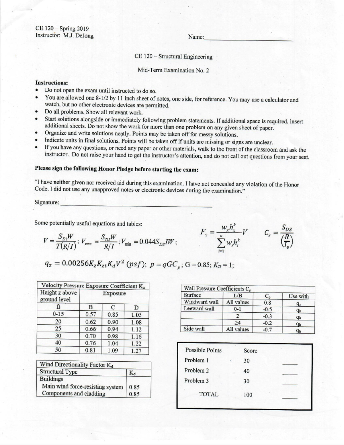 CE120-2019 S-Midterm 2 Solution - CIV ENG 120 - Studocu