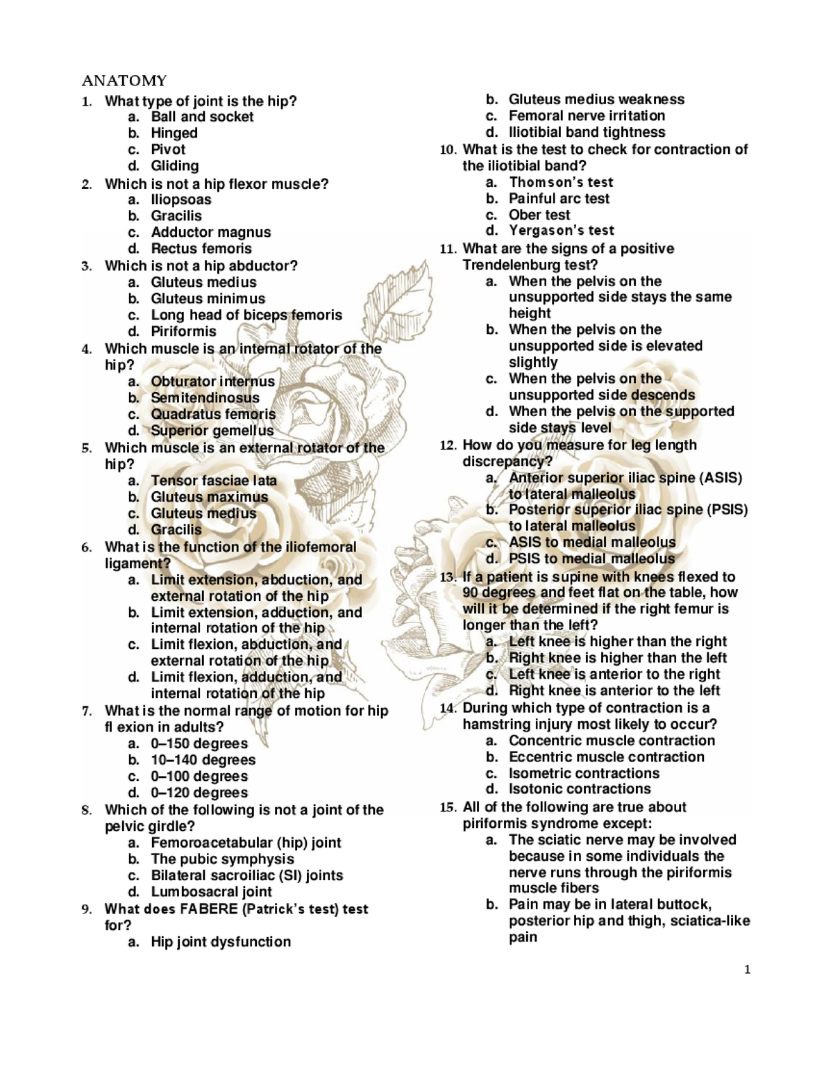 PMR part 1-anatomy - Review materials to help you in the upcoming ...