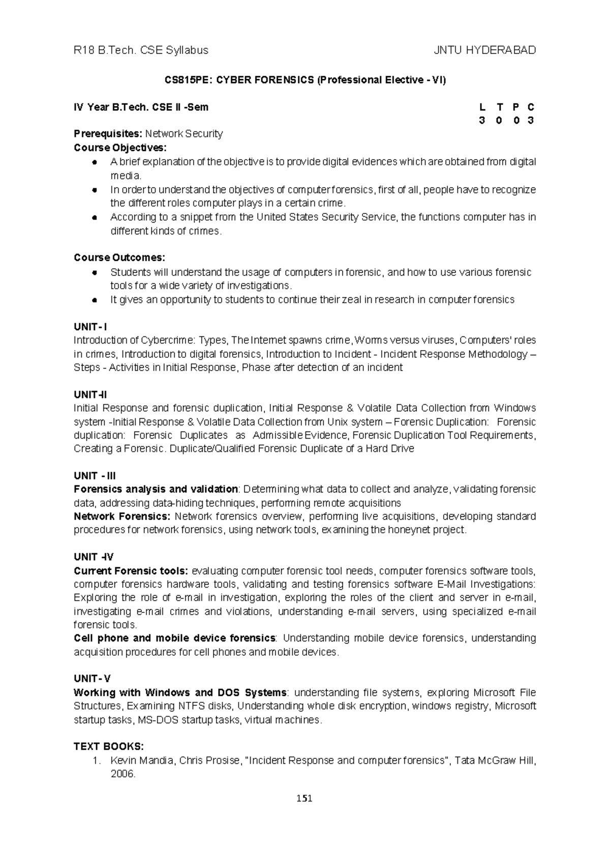Cyber forensics - asdfgh - R18 B. CSE Syllabus JNTU HYDERABAD 151 ...