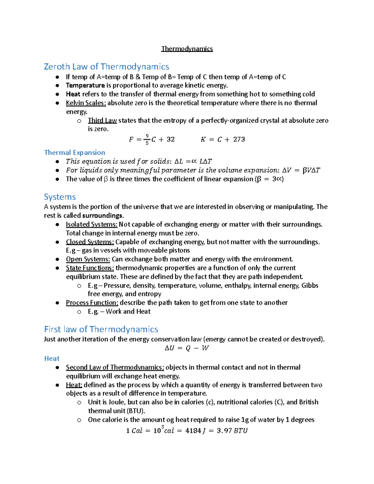 Thermodynamics - This is an extremely comprehensive yet concise review ...