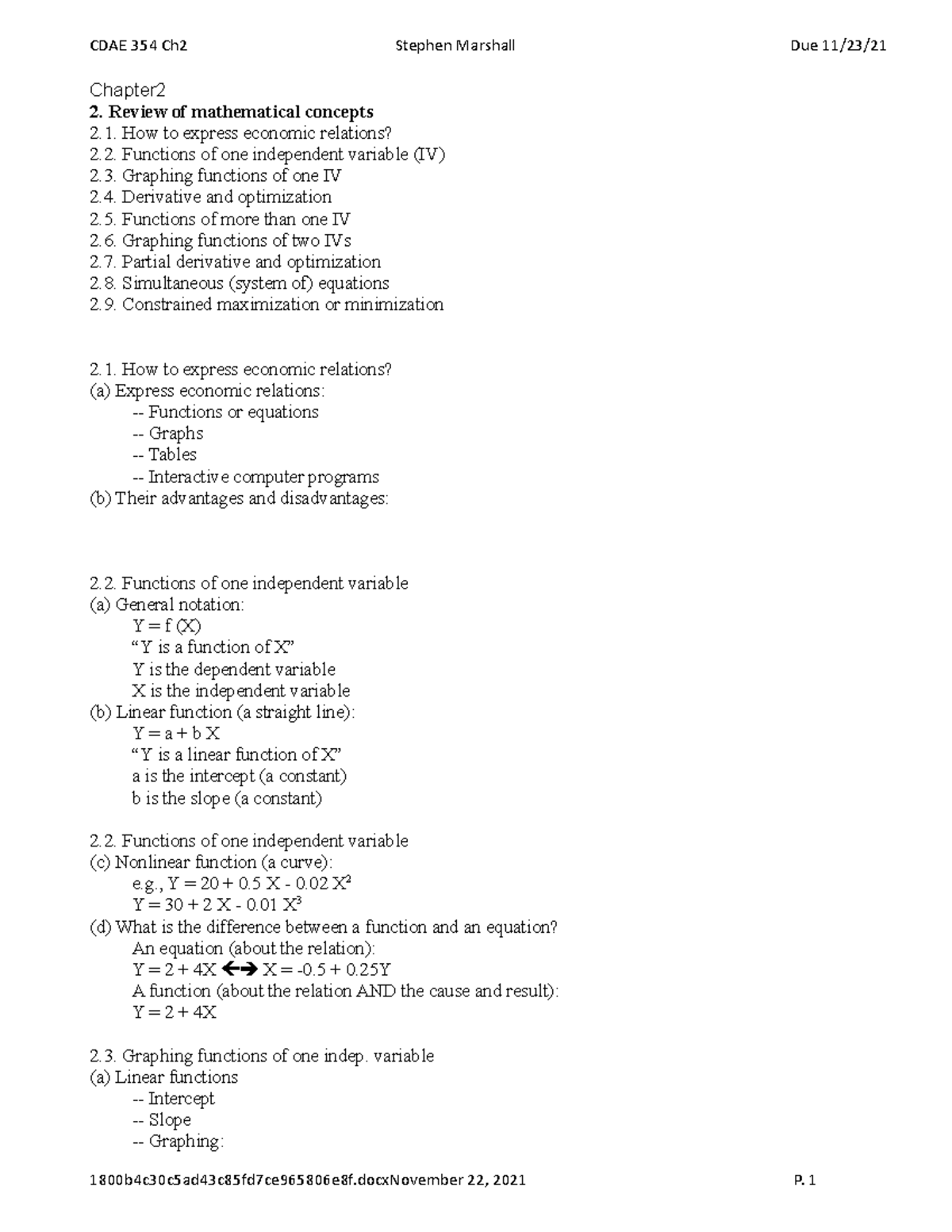 Chapter 2 Review Of Mathematical Concepts Wang2021 CDAE 354 UVM chapter-2-review-of-mathematical-concepts-wang2021-cdae-354-uvm