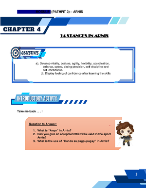 PE 3 Pathfit 3 Chapter 9 Culliot - CULLIOT (TUG OF WAR) A. Discuss the ...