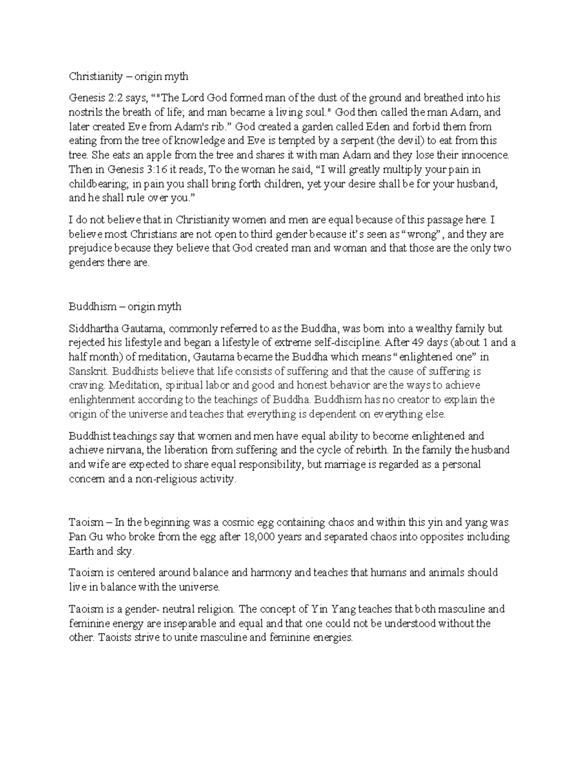 Cultural anthro - Religion orgin myth - Christianity – origin myth ...