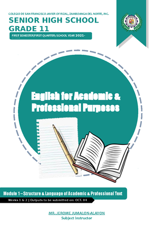 BLP Activity 1 - for kinder level - English for Academic Purposes - Studocu
