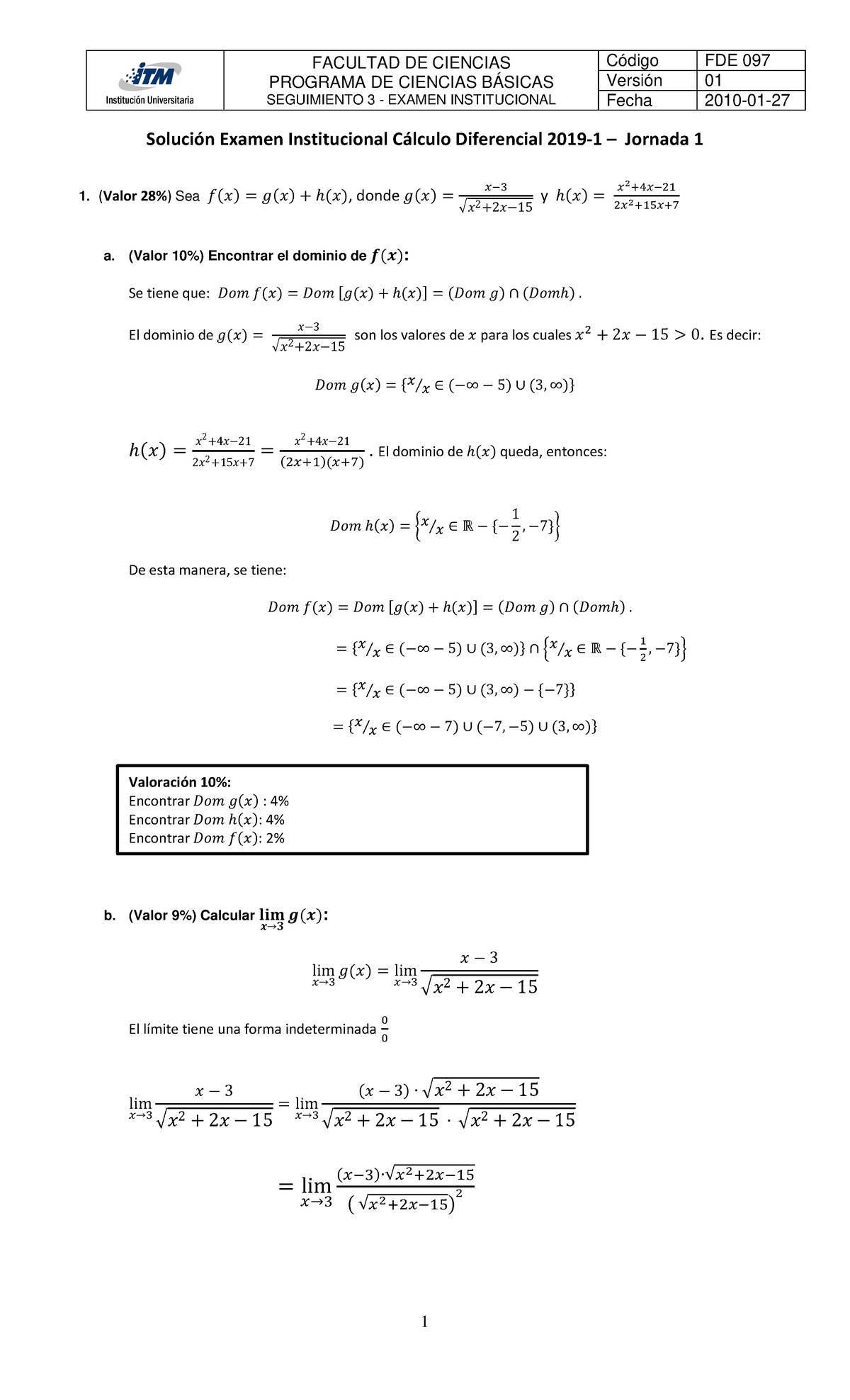 Examen 2019, preguntas y respuestas - Warning: TT: undefined function: 22 FACULTAD DE CIENCIAS ...