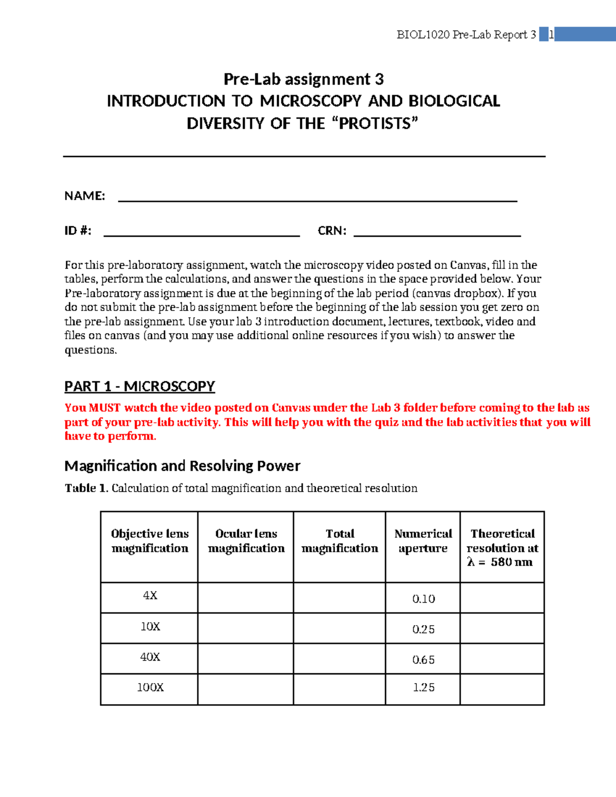 Lab 3 Pre Lab Assignment W2024 Pre Lab Assignment 3 Introduction To
