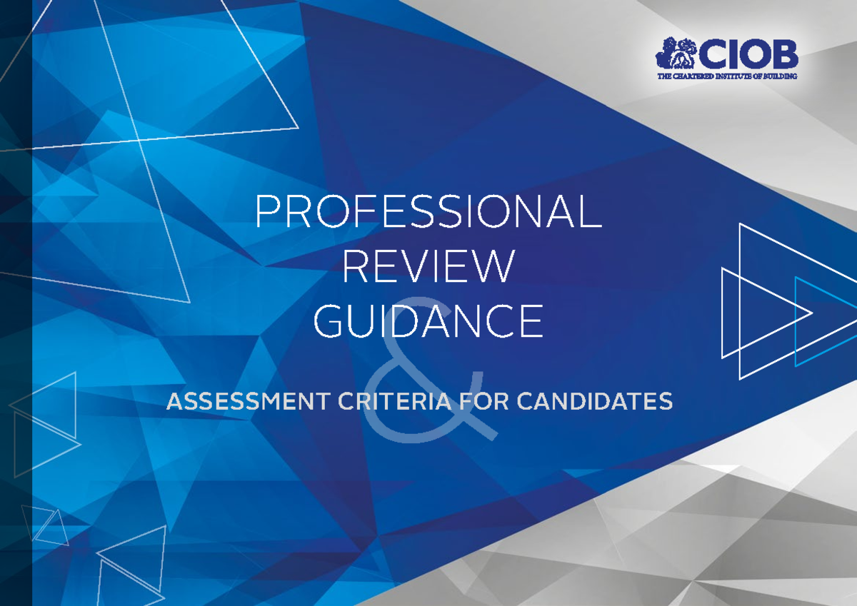 PR Guidance Notes - 2021 - PROFESSIONAL REVIEW GUIDANCE & ASSESSMENT ...